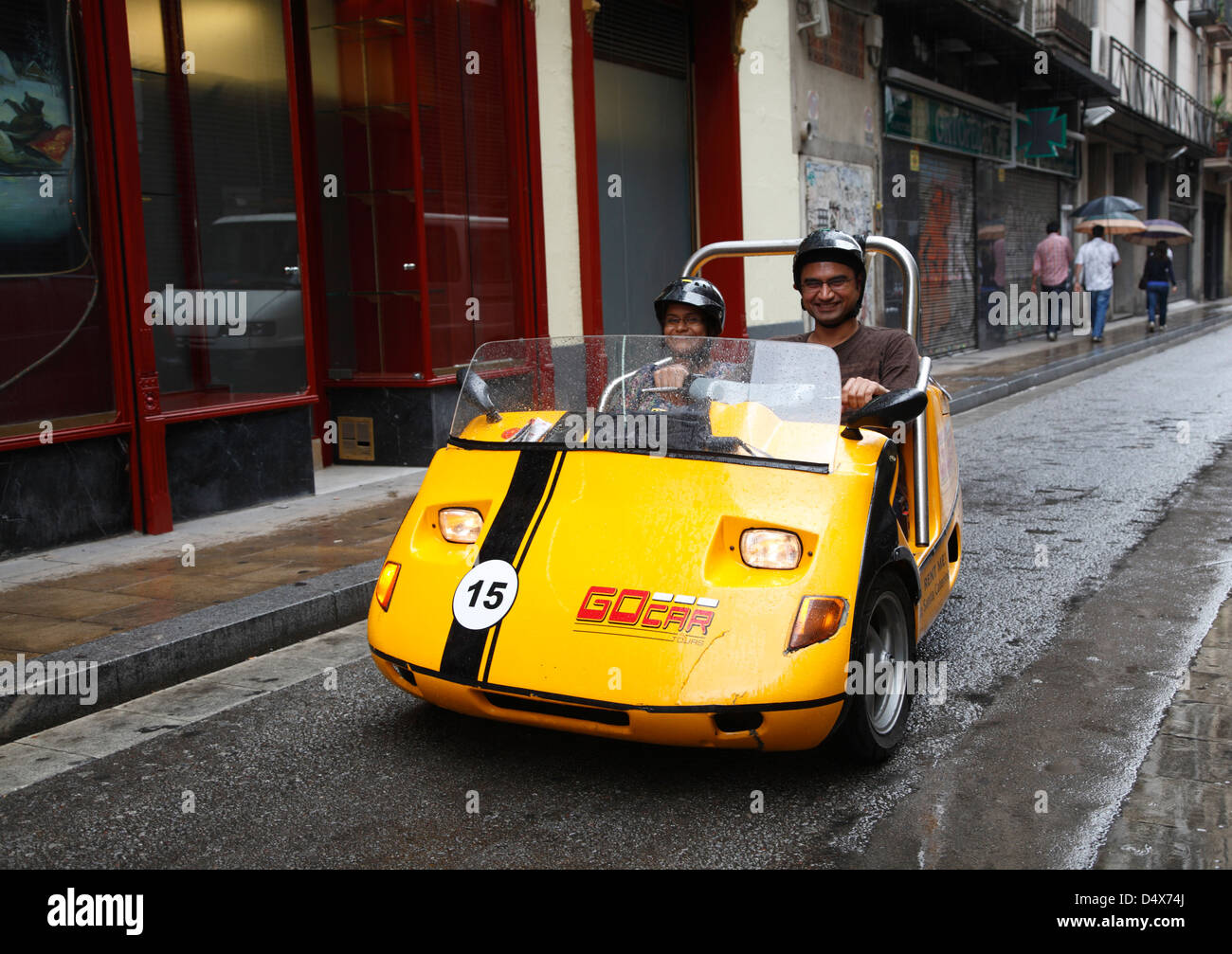 GOCAR, Sightseeing-car, Barcelona, Spain Stock Photo - Alamy