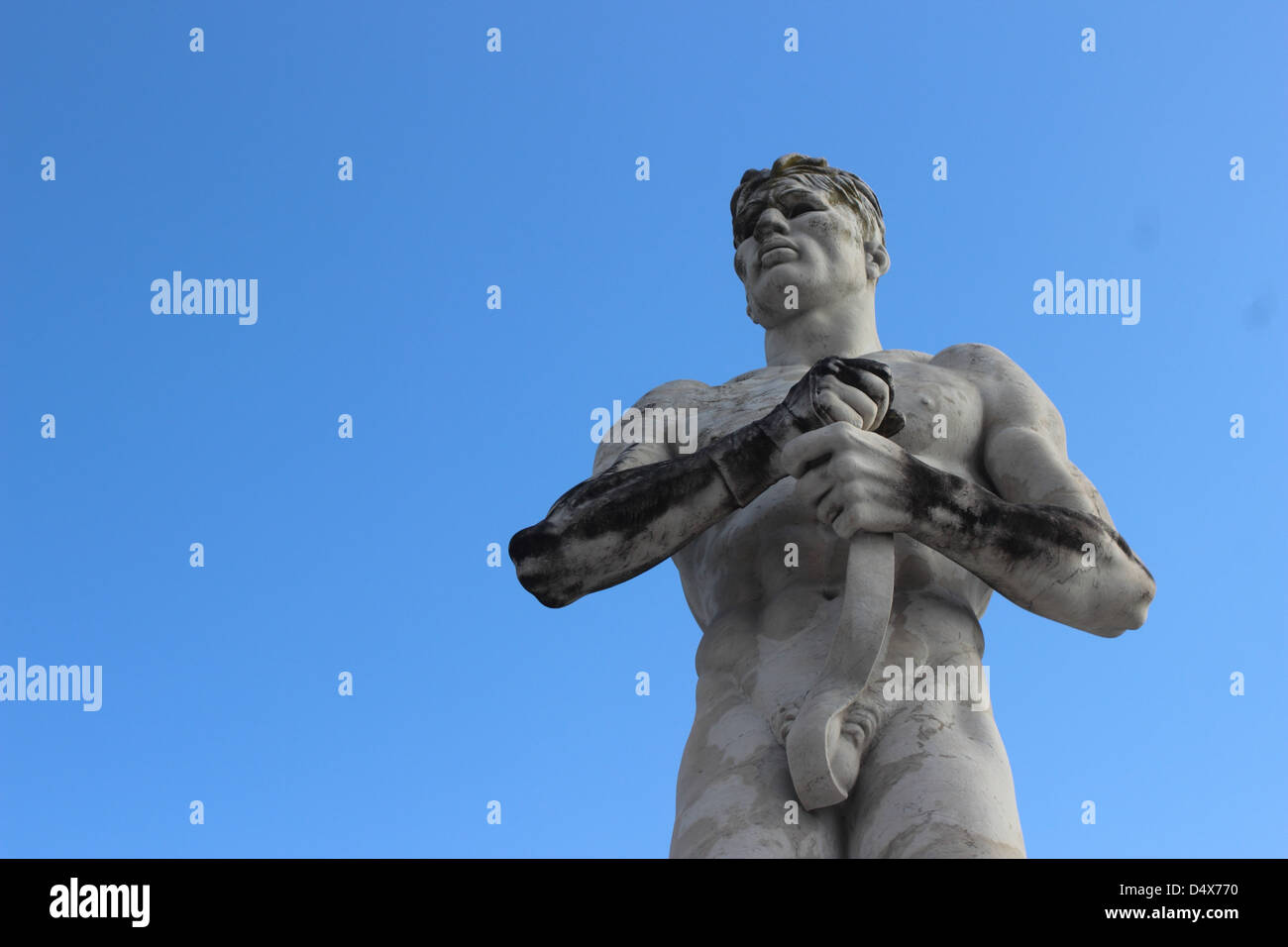 Olympic sport statue Foro Italico - Rome - boxing Stock Photo - Alamy
