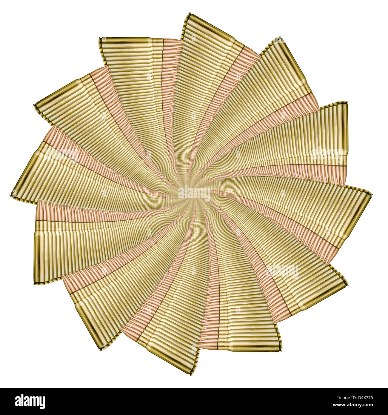 Bullet Flower on White Stock Photo - Alamy