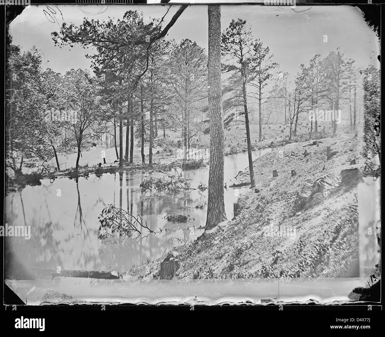 A photograph taken by Mathew Brady during the U.S. Civil War showing a ...