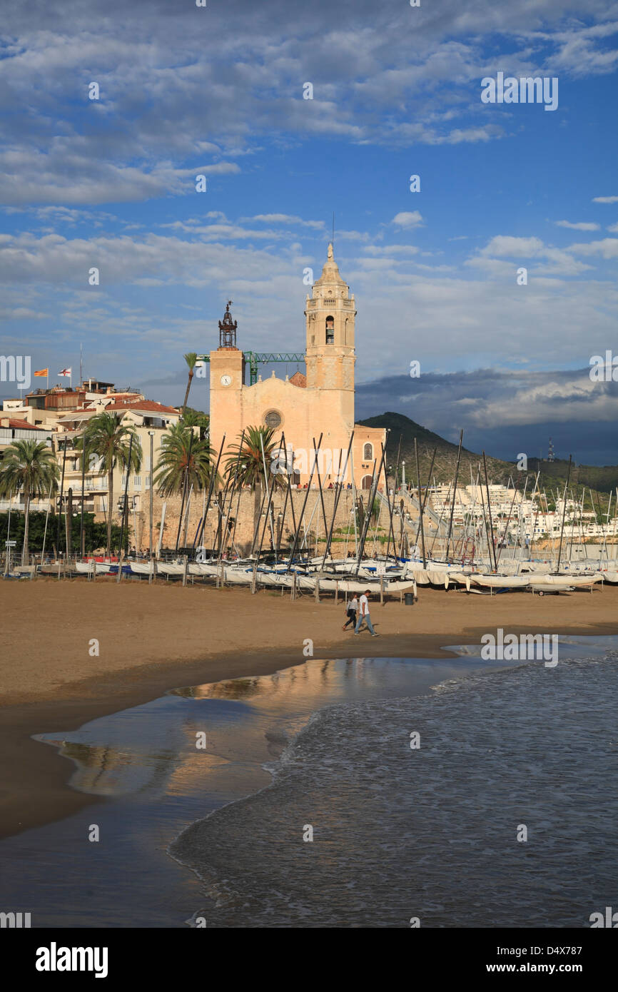 Sitges beach hi-res stock photography and images - Alamy
