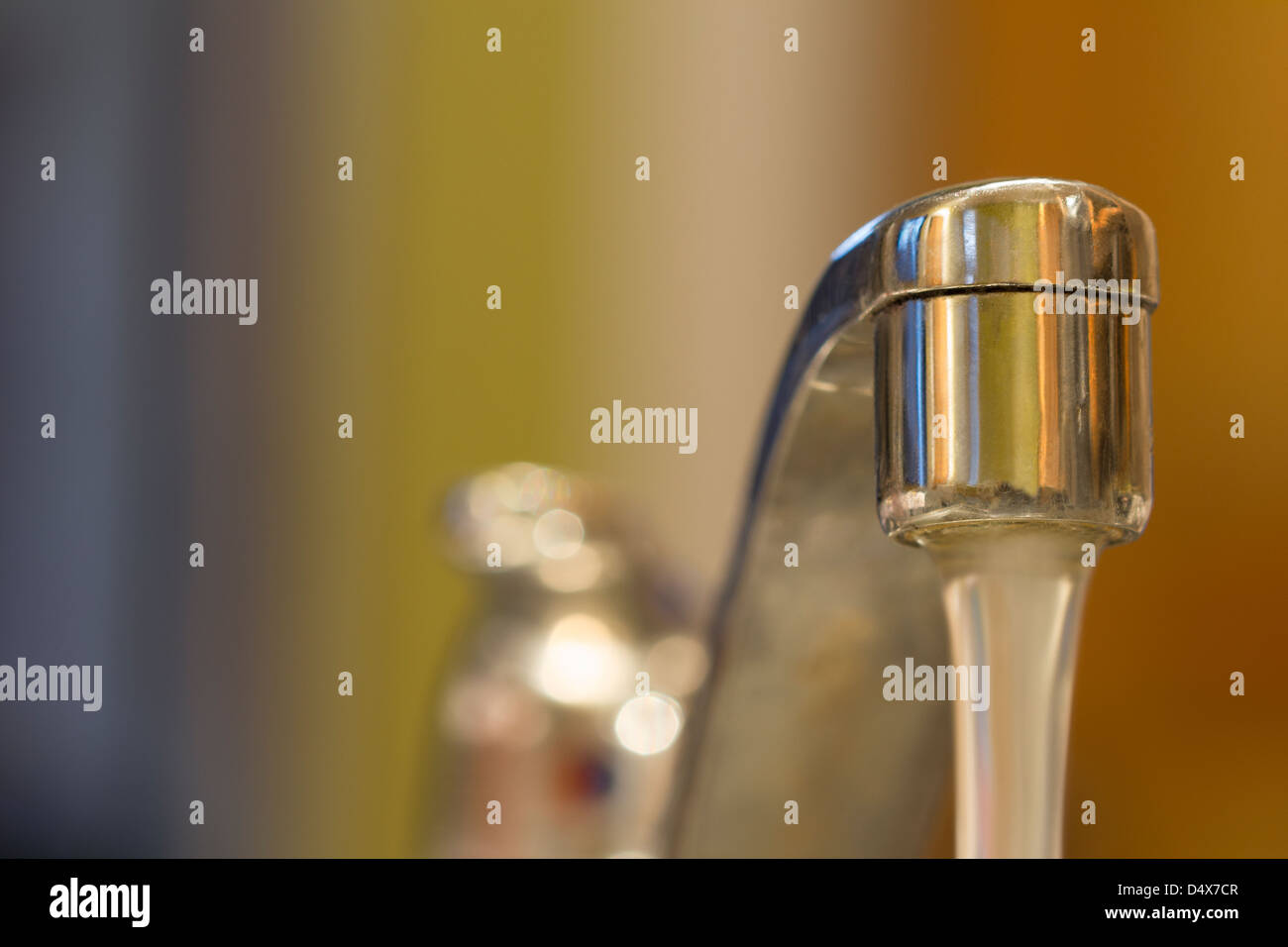 Water tap blue background hi-res stock photography and images - Alamy