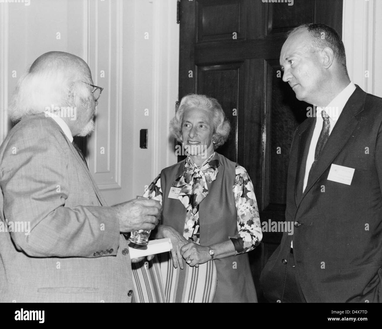 William Shirer (Left), Barbara Tuchman (Center), and John Eisenhower at ...