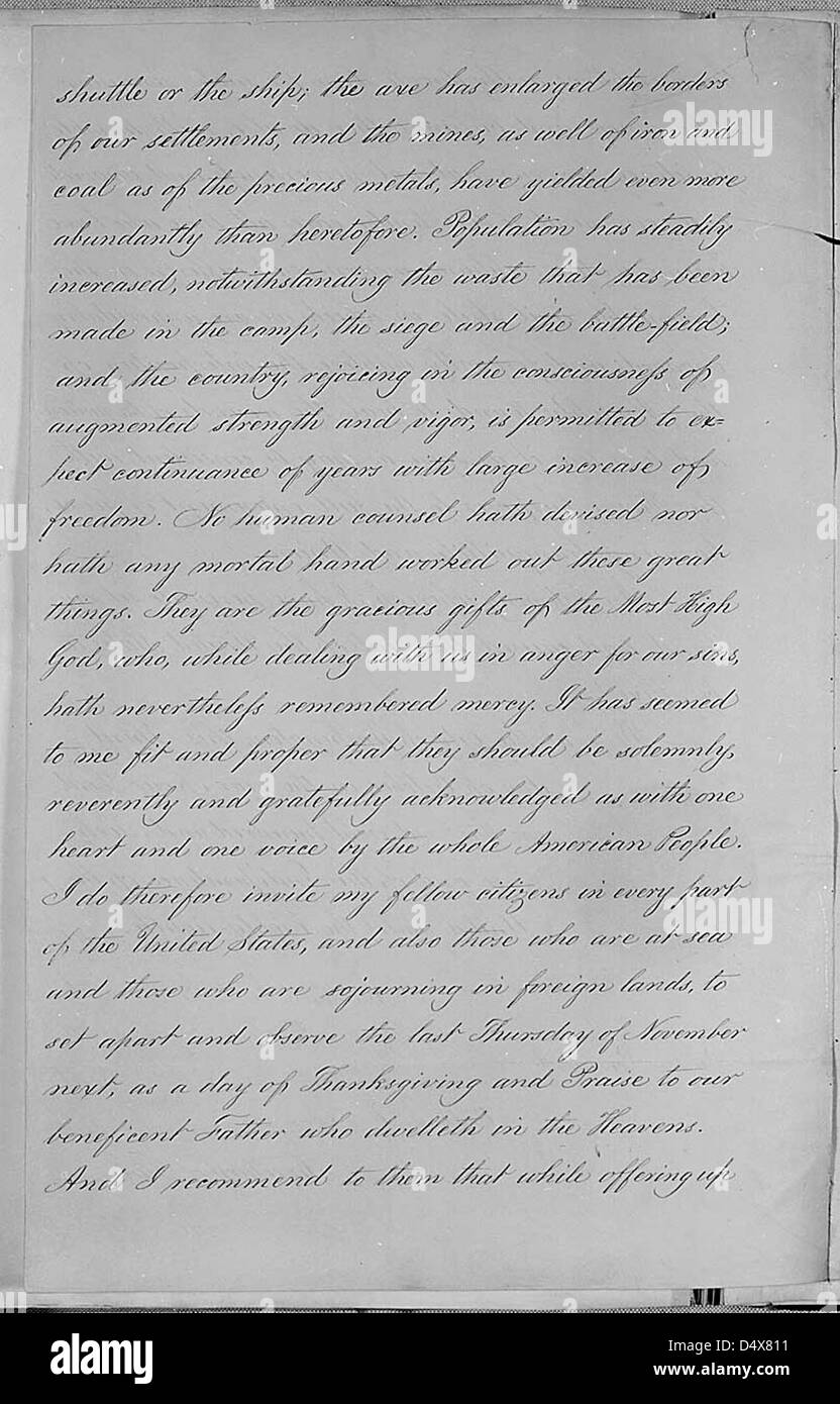 This image features President Abraham Lincoln's Thanksgiving Day ...