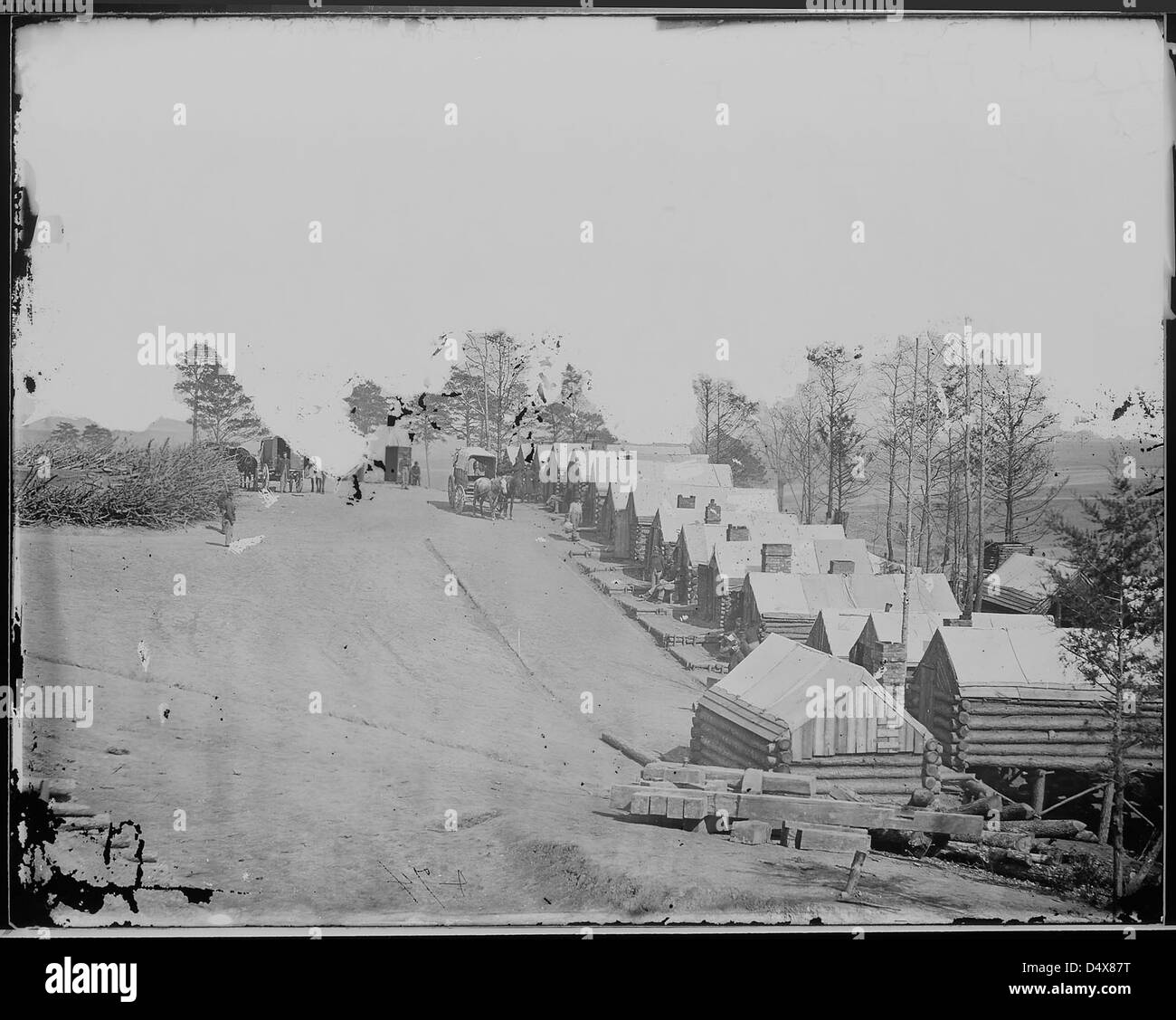 Historic winter quarters Black and White Stock Photos & Images - Alamy