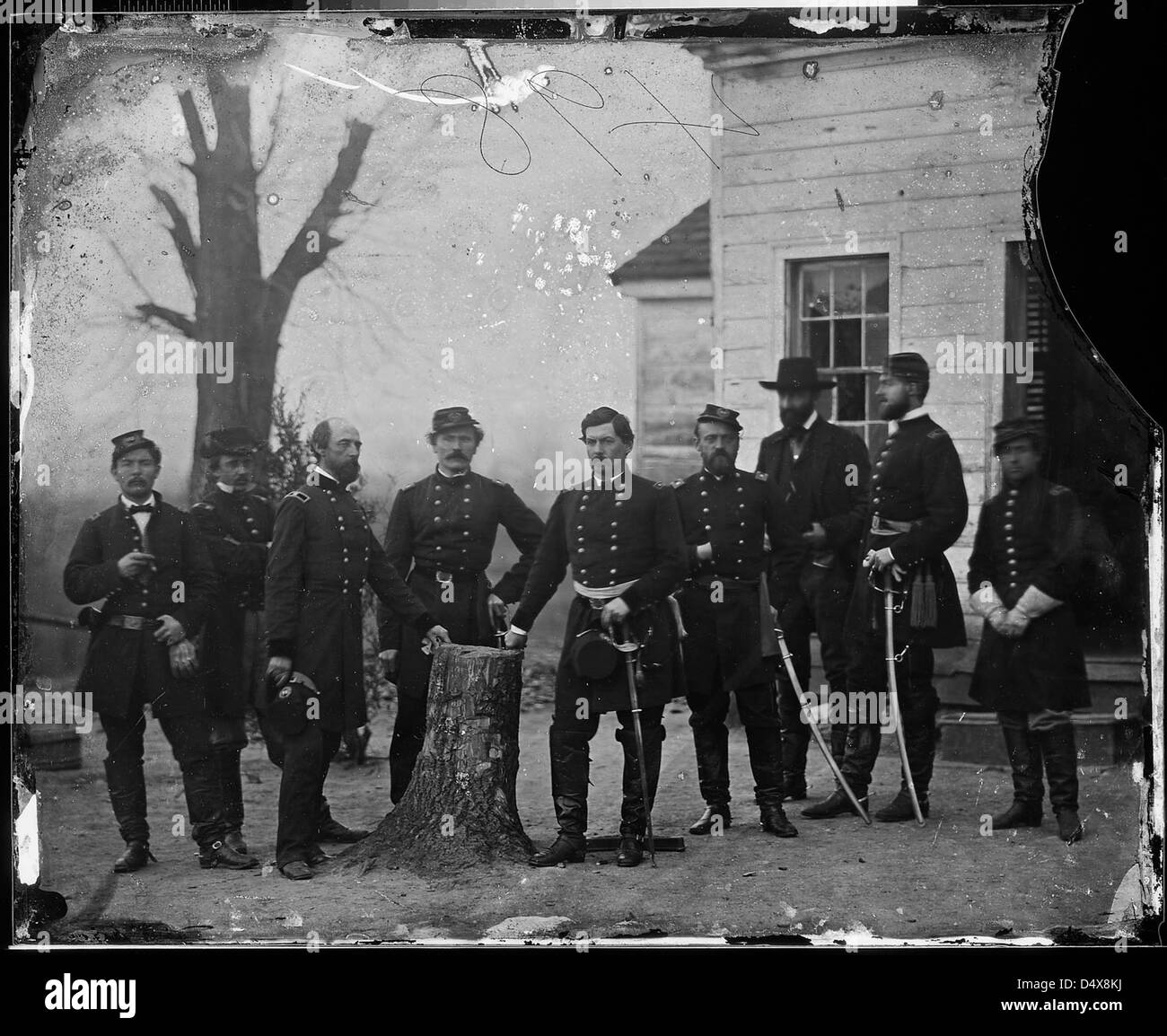 A Civil War photograph by Mathew Brady showing General George B ...