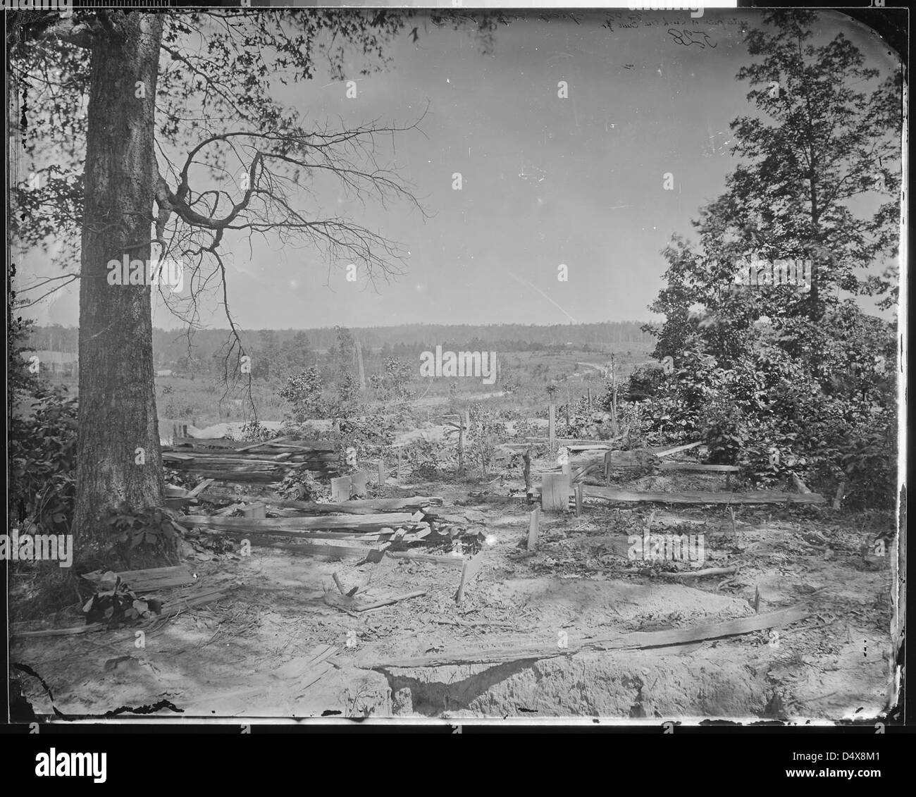 A photograph of the Peach Tree Creek Battlefield near Atlanta, Georgia ...