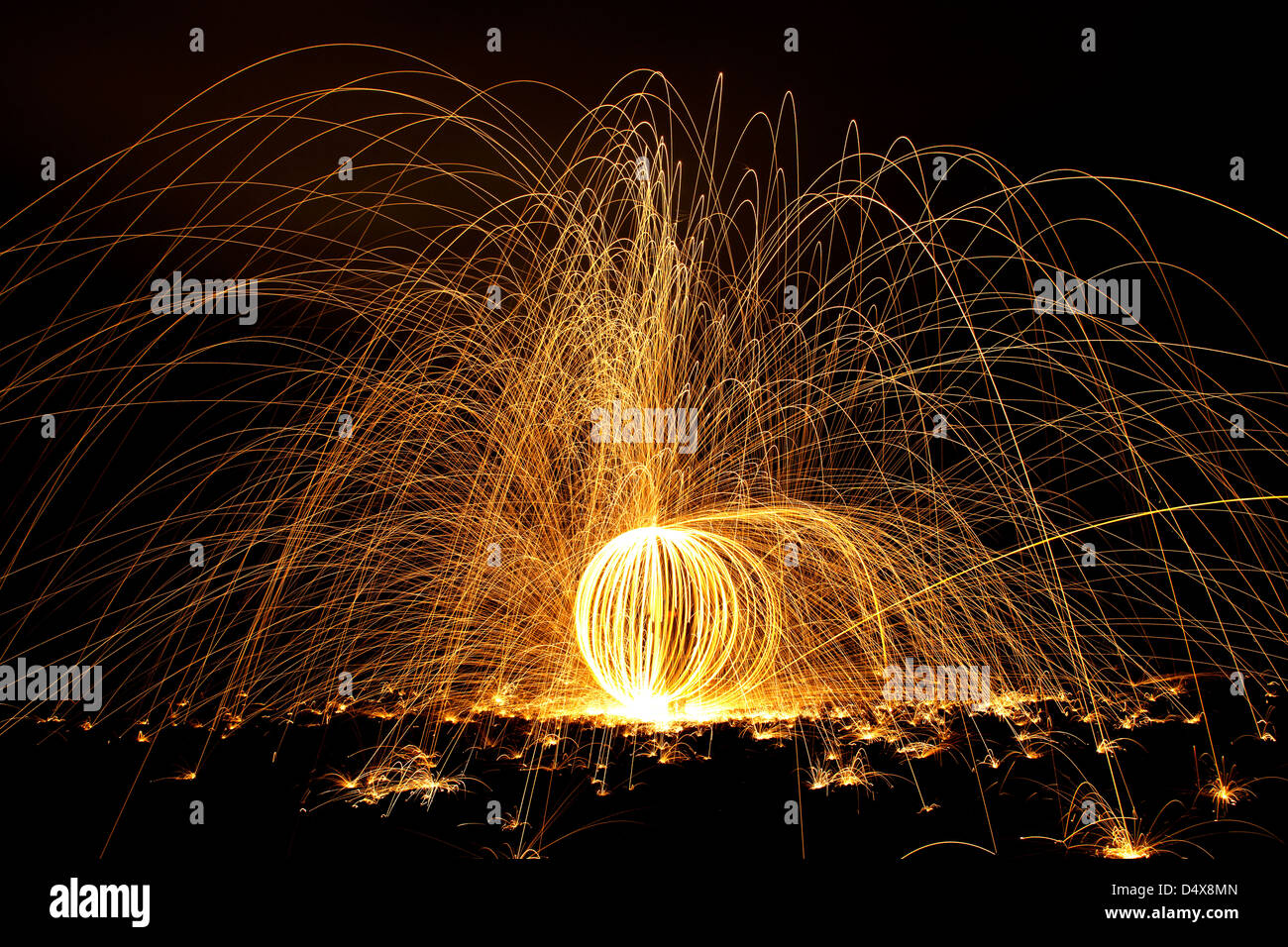 Streaks of fire Stock Photo - Alamy