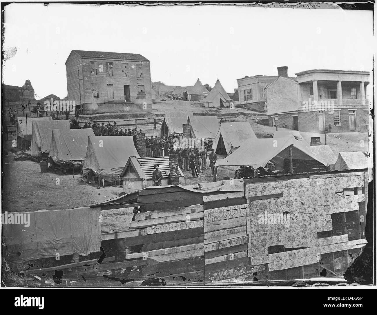 American soldiers living quarters Black and White Stock Photos & Images ...