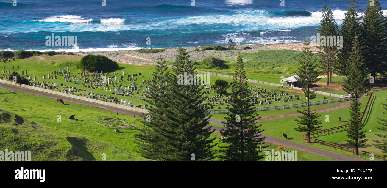 Norfolk Island cemetery, Australia Stock Photo - Alamy