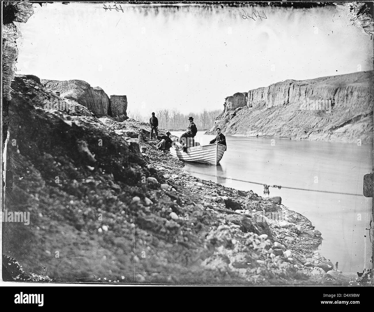 The Dutch Gap Canal in Virginia, photographed during the Civil War by ...
