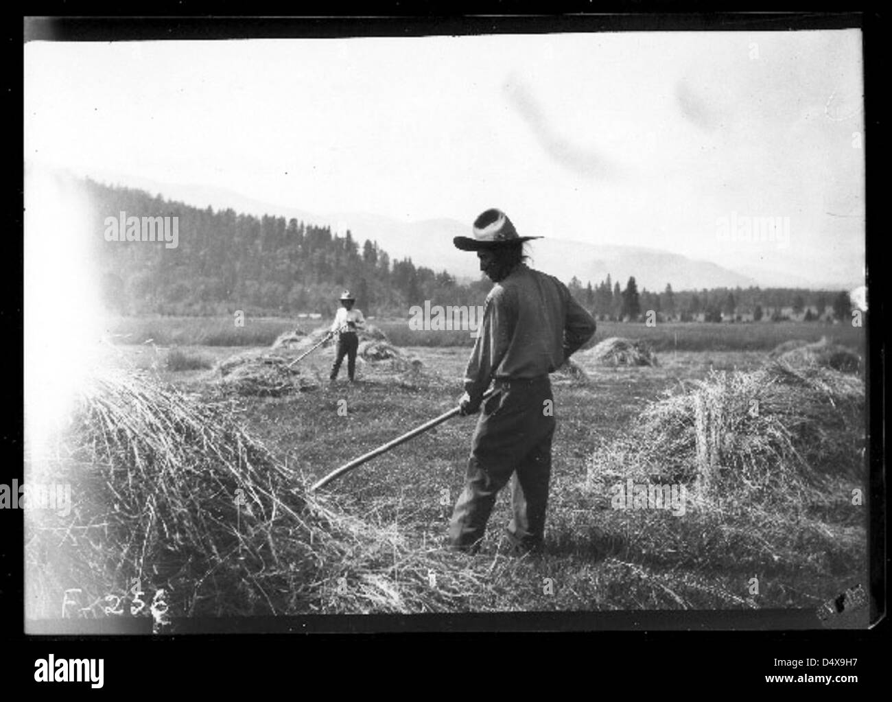 Native americans farming historical Black and White Stock Photos ...