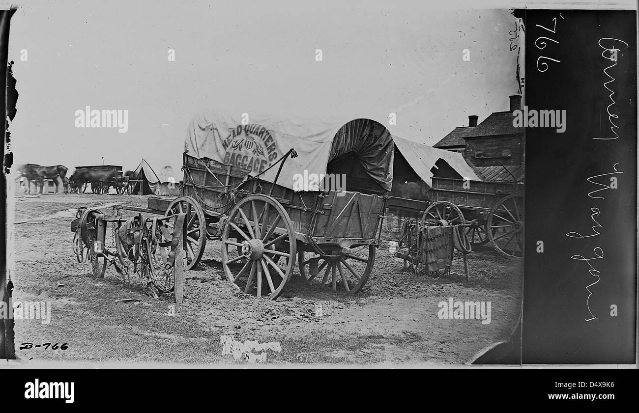 American military wagon Black and White Stock Photos & Images - Alamy