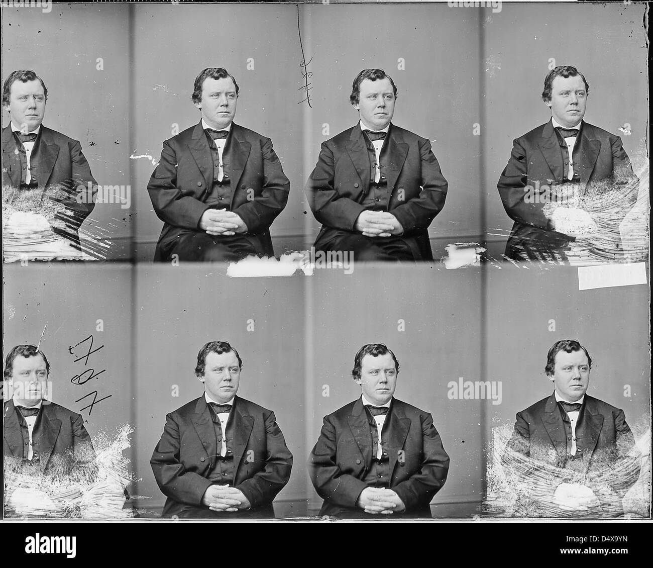 A photograph of a Civil War-era gentleman, captured by Mathew Brady ...