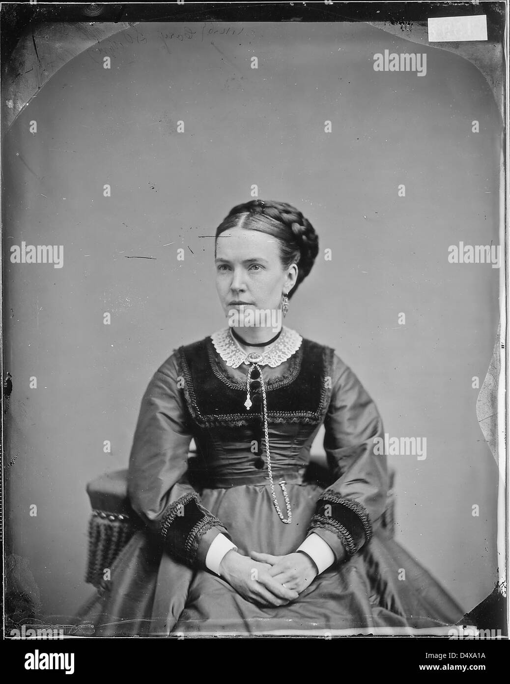 A portrait of a woman from the Civil War era, captured by Mathew Brady ...