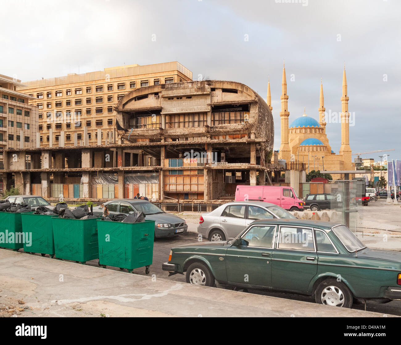 central beirut street in lebanon Stock Photo - Alamy
