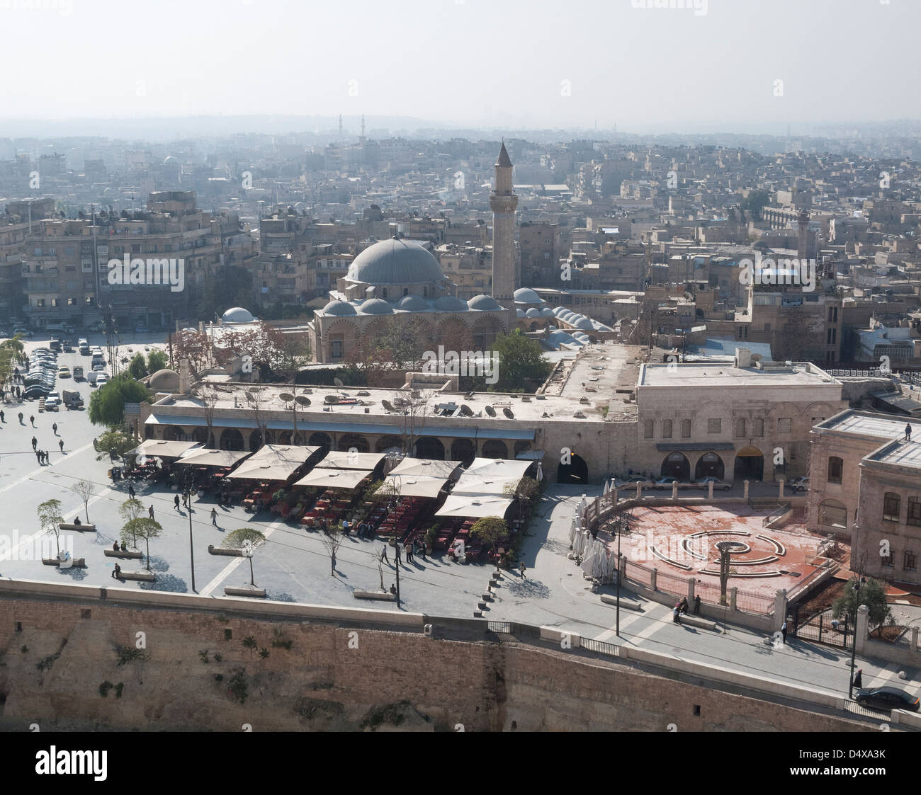 view of aleppo syria from citadel Stock Photo - Alamy