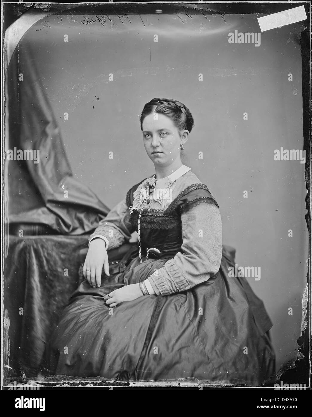 A portrait of Mrs. M. Hogan, a figure from the Civil War era ...