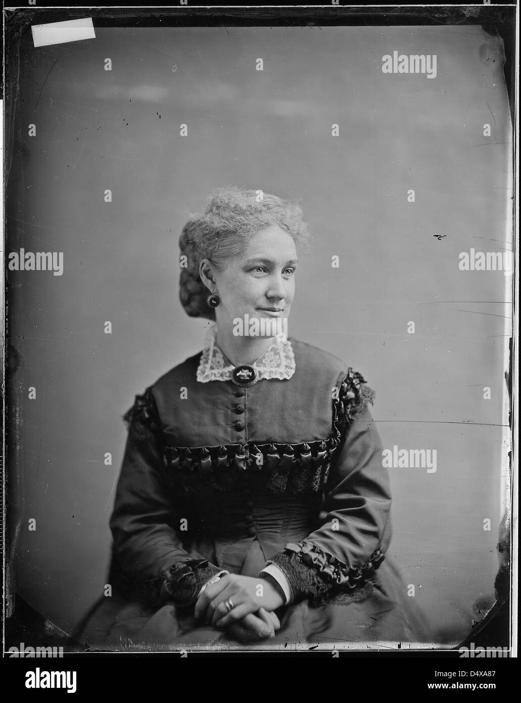 A portrait of Mrs. Pruyn, captured during the U.S. Civil War by Mathew ...