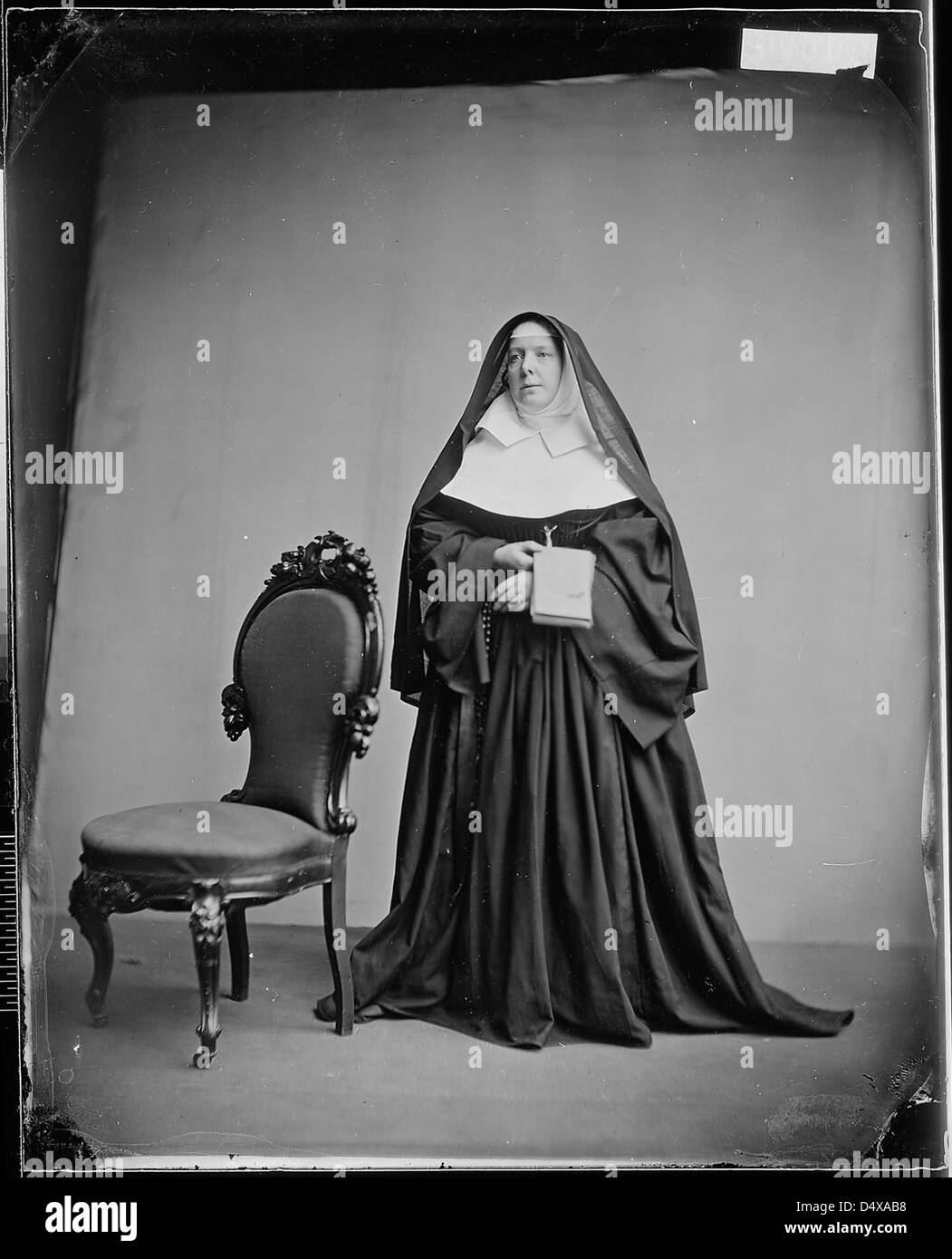 This photograph by Mathew Brady features Sister J. Ledwith, providing a ...