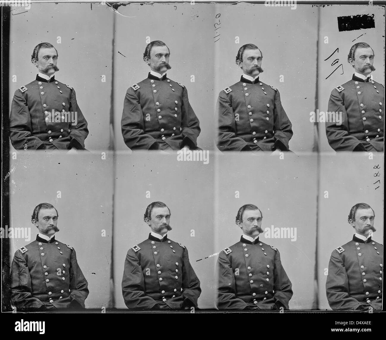 General Charles Griffin, a prominent figure in the U.S. Civil War, photographed by Mathew Brady ...