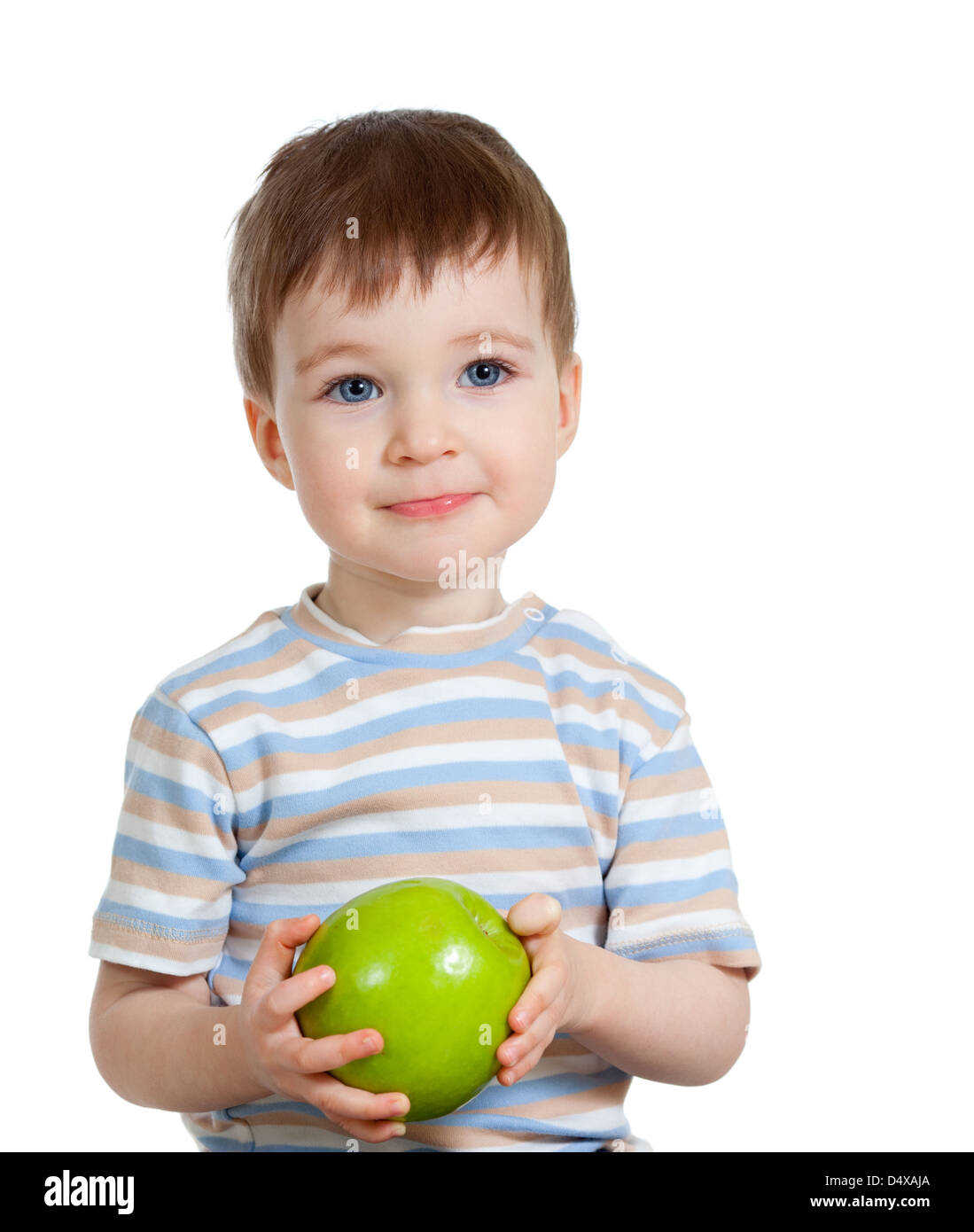 Funny Smiling Kid Eating Apple High Resolution Stock Photography and ...