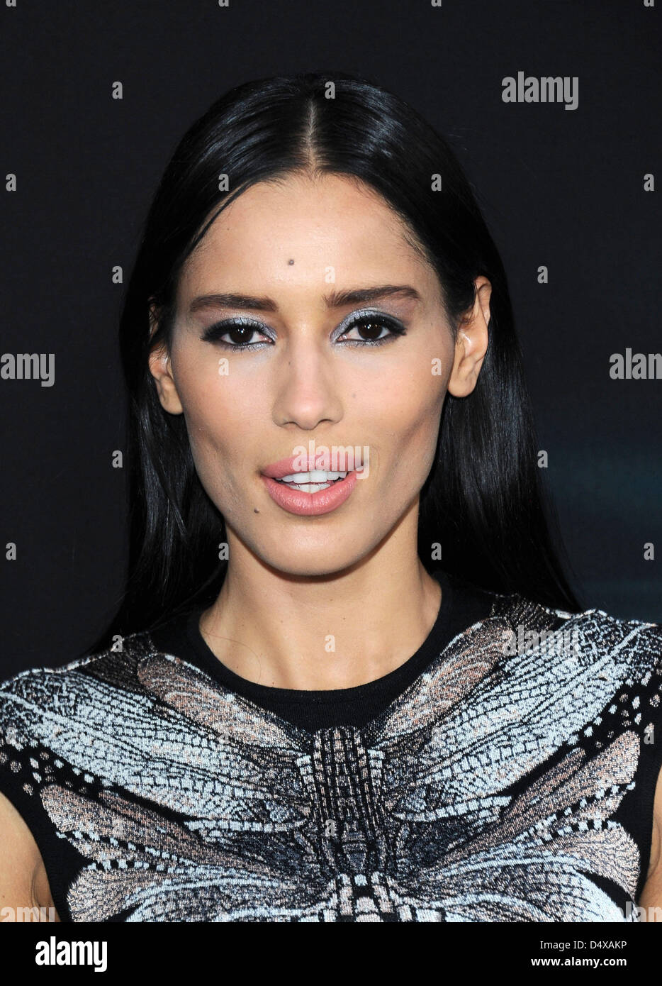 Los Angeles, USA. March 19th 2013. Rebecca De Costa arriving at the Los ...