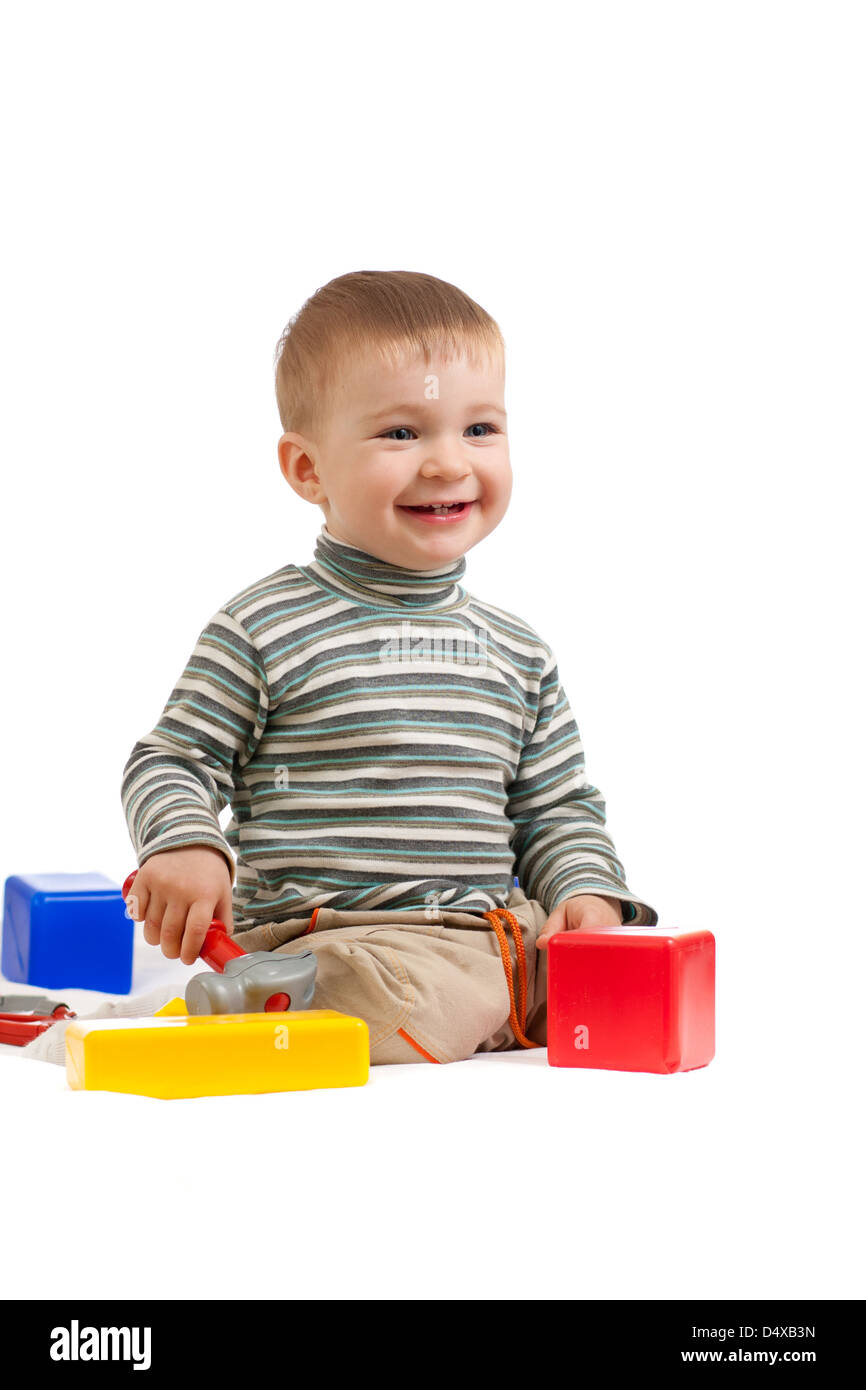 Toddler blocks tools hi-res stock photography and images - Alamy