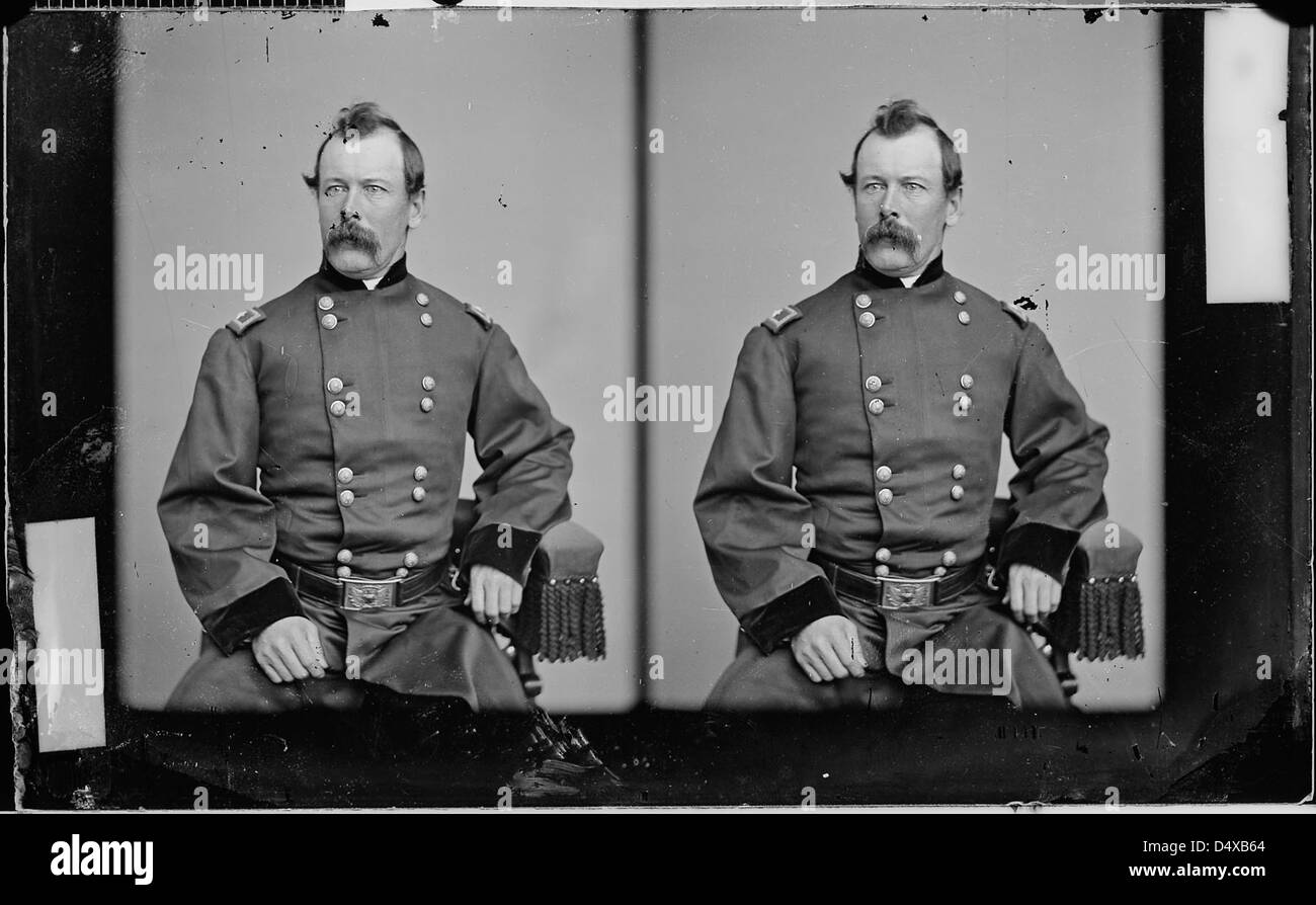 A photograph of General Thomas C. Devin, taken by Mathew Brady during ...