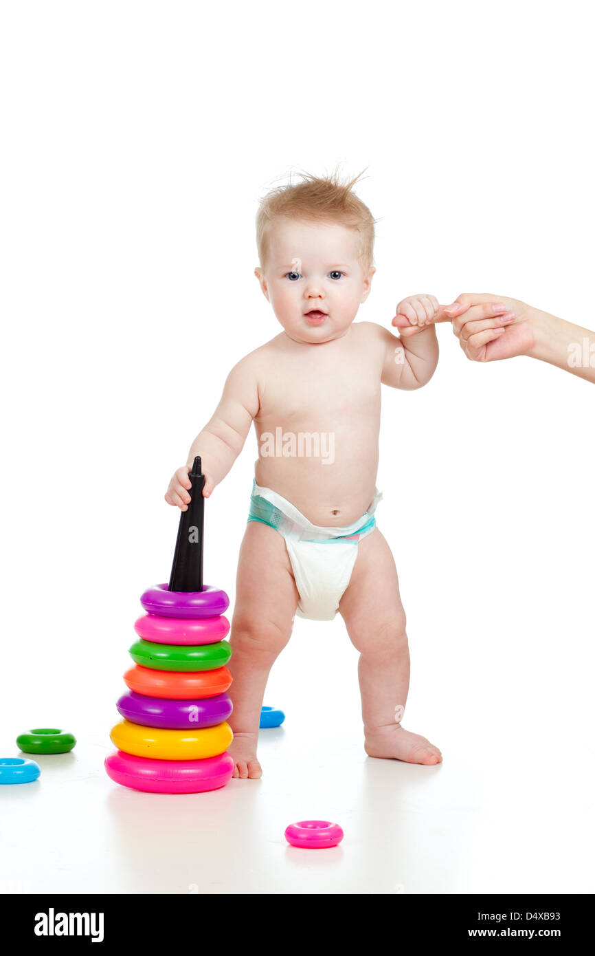 Baby standing diaper hi-res stock photography and images - Alamy