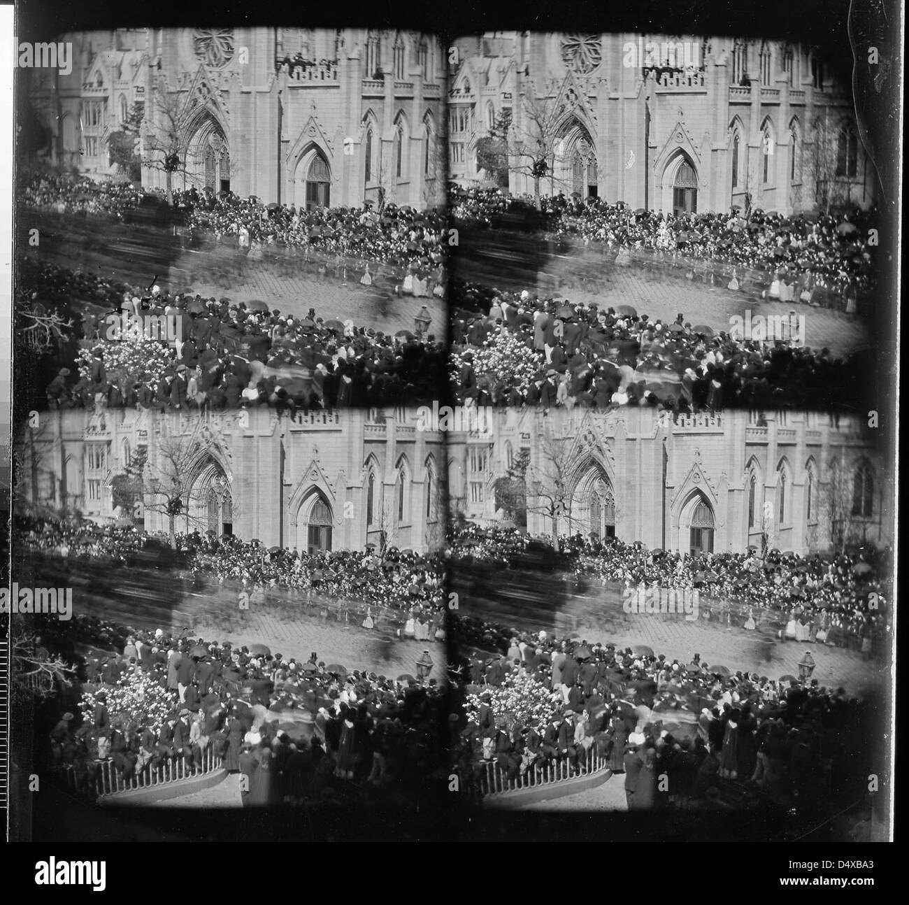 Scene in front of church Stock Photo - Alamy