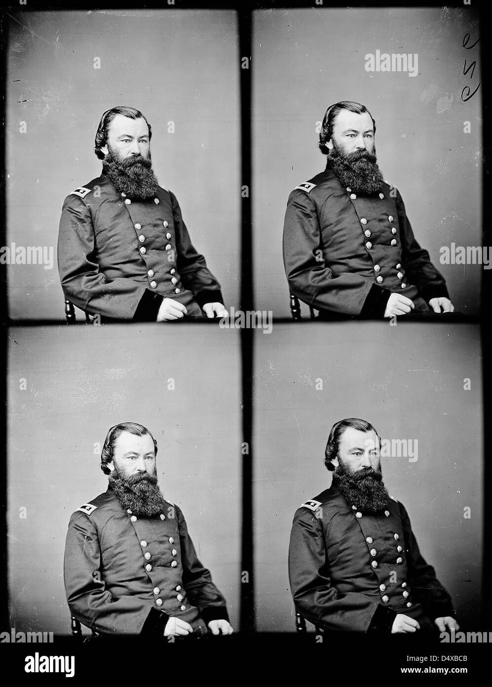 A portrait of General William P. Benton, taken during the Civil War ...