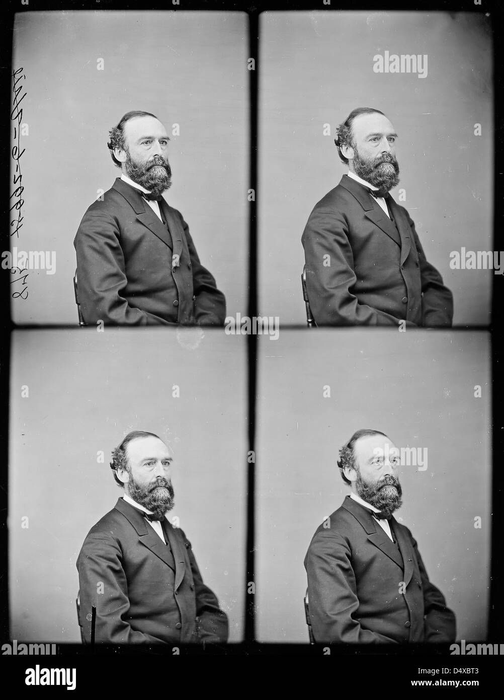 A portrait by Mathew Brady shows a Confederate soldier, representing ...