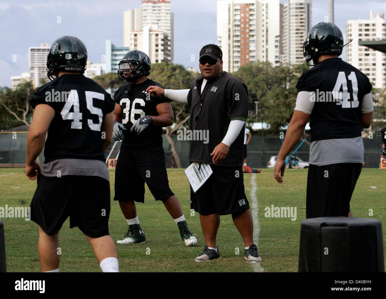 March 19, 2013 - Honolulu, HI, USA - March 19, 2013: Tony Tuioti ...