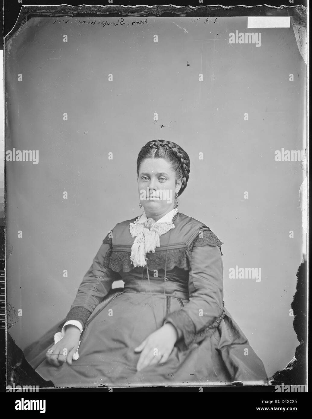 This photograph by Mathew Brady shows Mrs. Shropshire, a woman from the ...