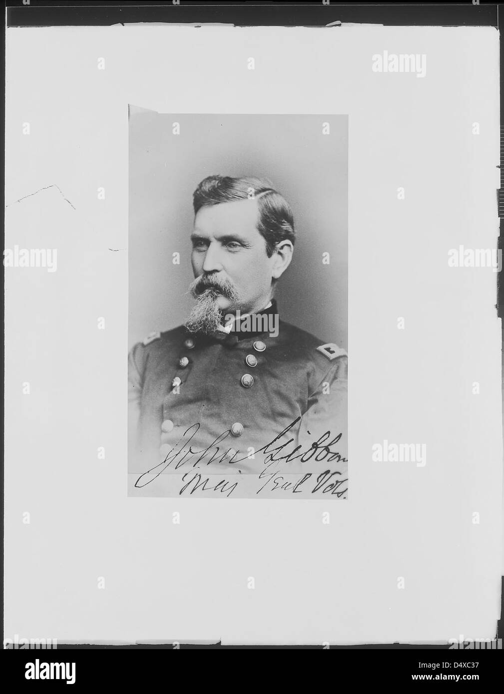 A portrait of Major General John Gibbon, a Union officer during the ...