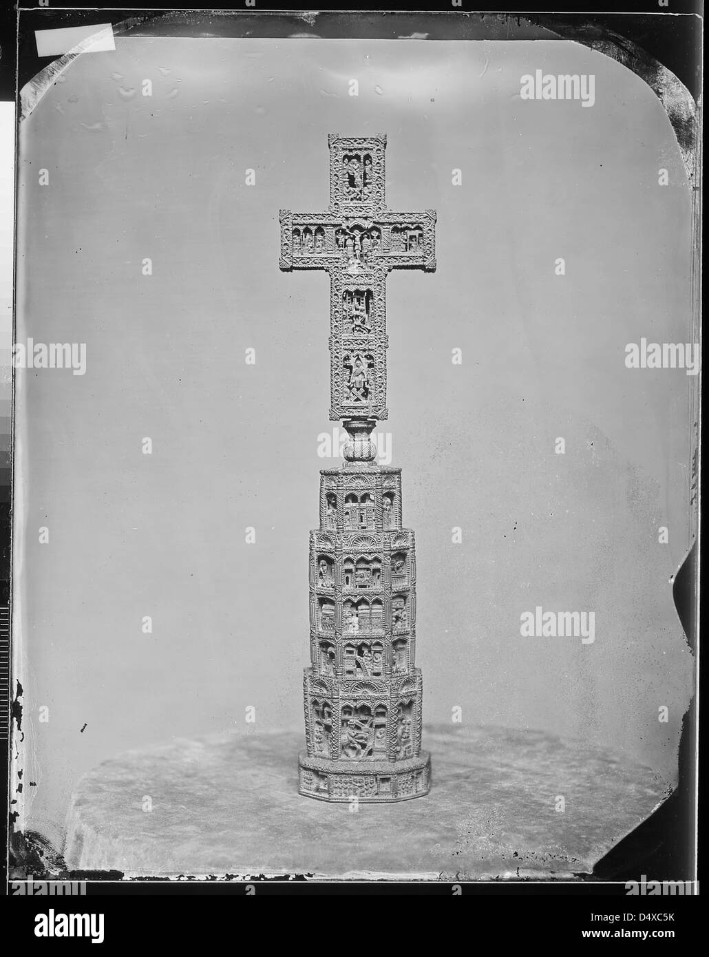 This Civil War-era photo by Mathew Brady shows an ornamental cross ...