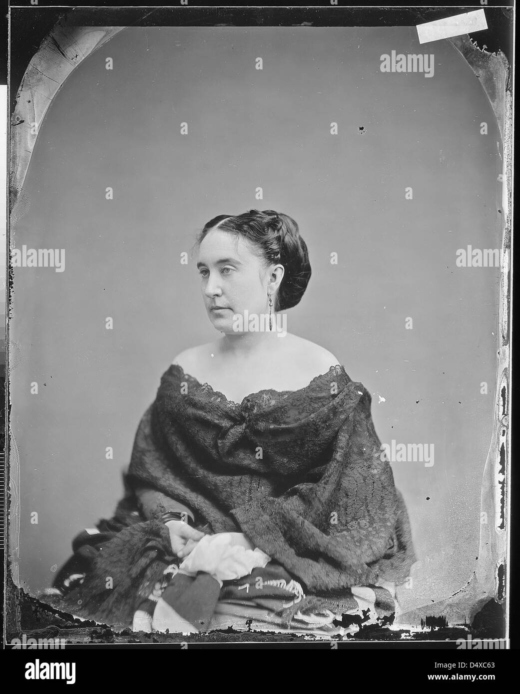A portrait of a woman from the Civil War era, captured by photographer ...