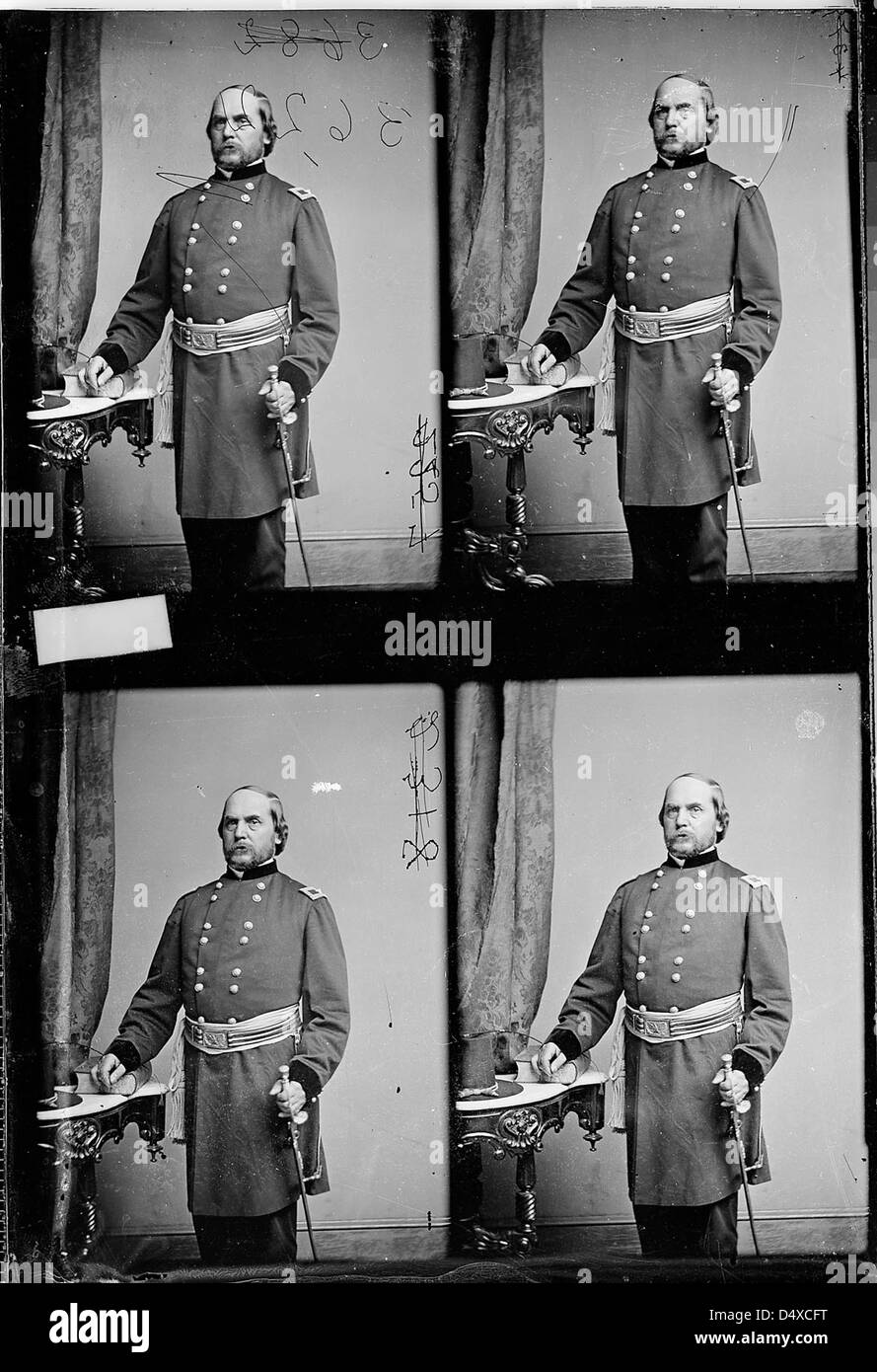 A photograph of General Rufus Ingalls, Quartermaster of the Union Army ...