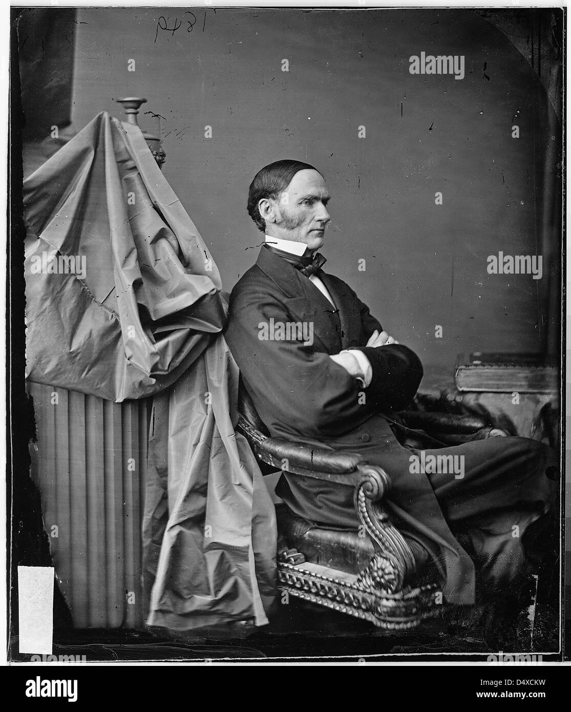 A portrait of a distinguished gentleman from the Civil War era ...