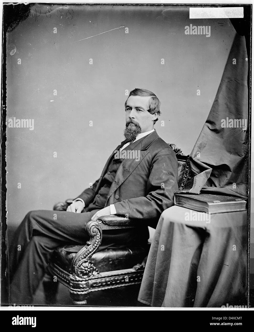 A photograph by Mathew Brady shows a Civil War gentleman, possibly a ...