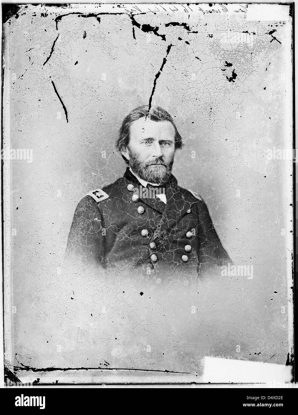 A portrait of General Ulysses S. Grant, taken by Mathew Brady during ...