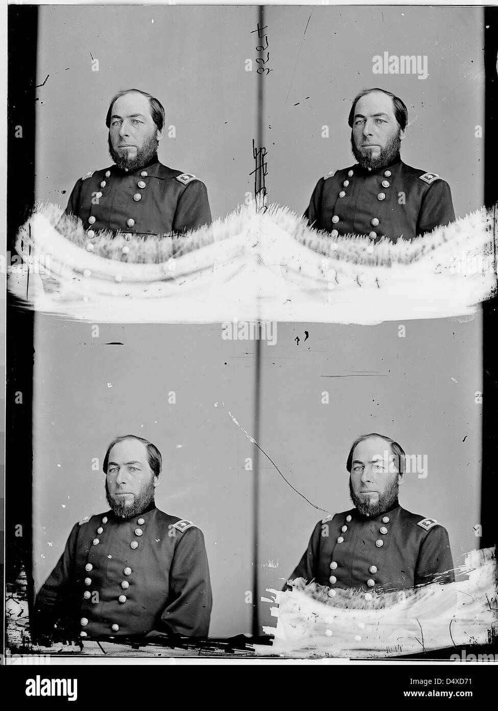 A portrait of General Lewis A. Grant, a Union general during the Civil ...