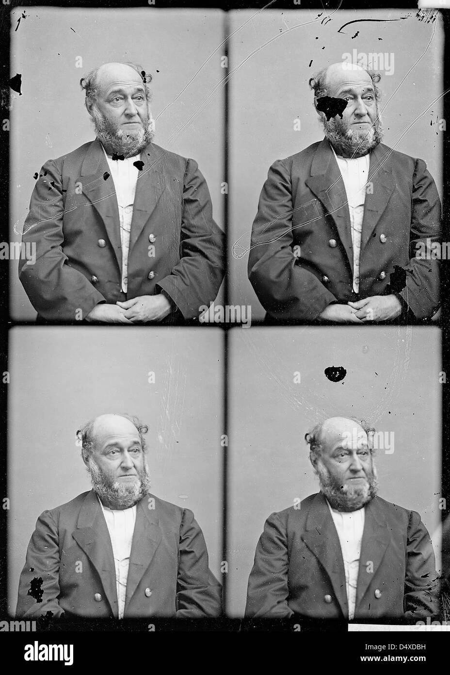 A portrait of a distinguished gentleman during the Civil War, captured ...