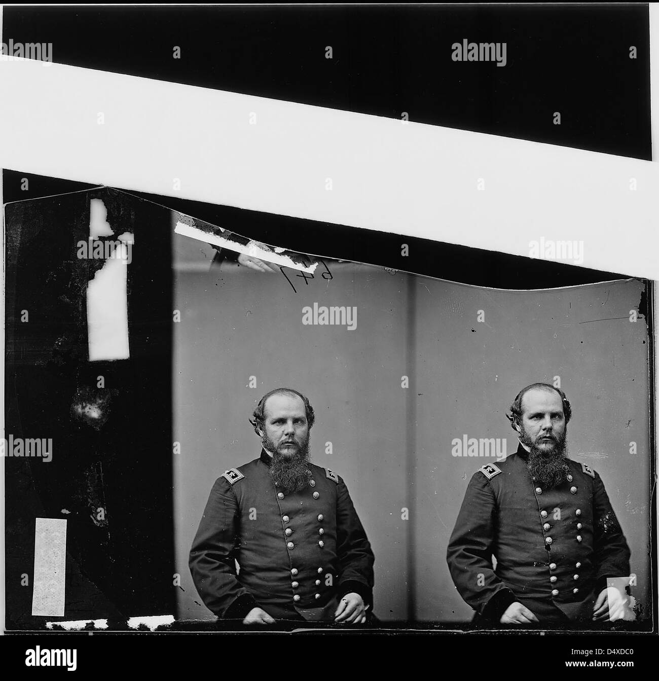 A portrait of General John M. Schofield from the Civil War era, taken ...
