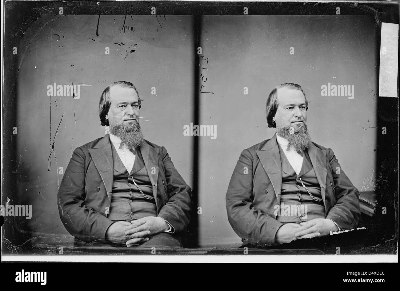 A dignified portrait of a Civil War gentleman, captured by Mathew Brady ...