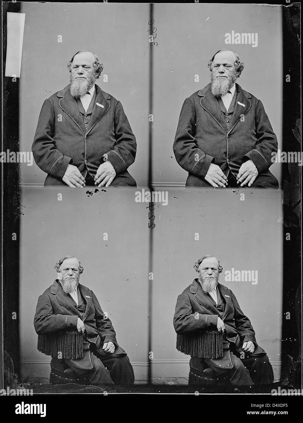 Photograph by Mathew Brady showing a gentleman during the Civil War era ...