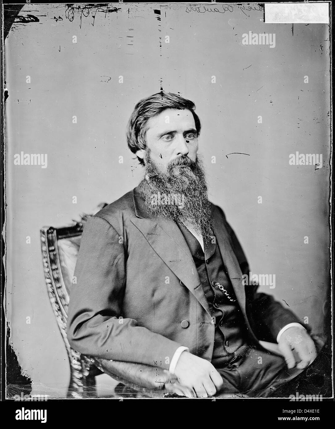 A Civil War-era portrait of Brigadier General John A. Rawlins, captured ...