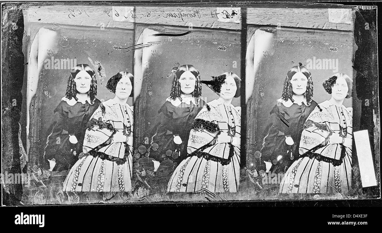 Photograph of Mrs. R.H. Thompson and others during the Civil War, taken ...