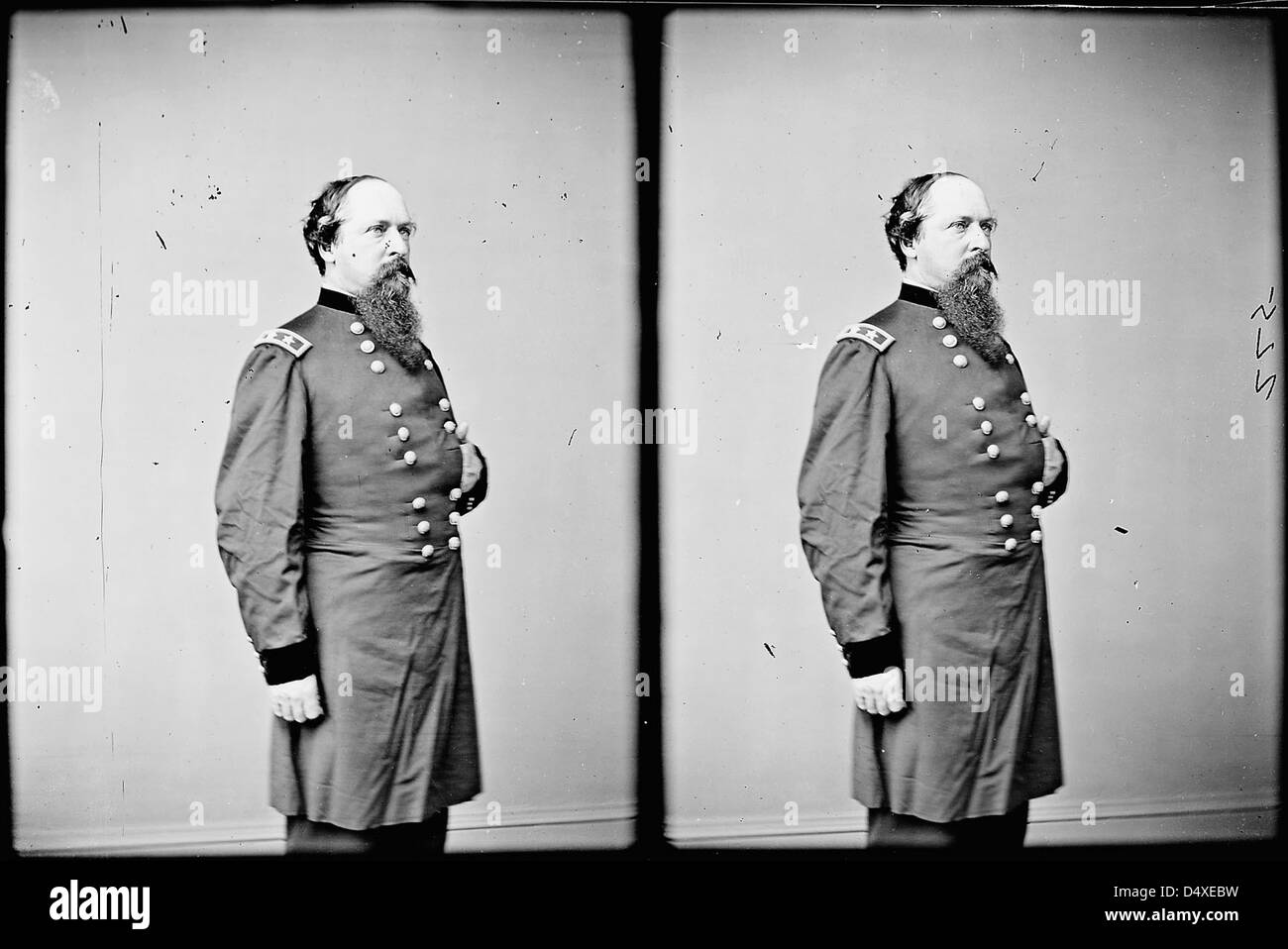 A portrait of General James B. Ricketts, taken by Mathew Brady during ...